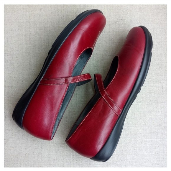 Naot Shoes | Naot Women Eu 37 Red Leather Mary Janes Shoes | Poshmark
